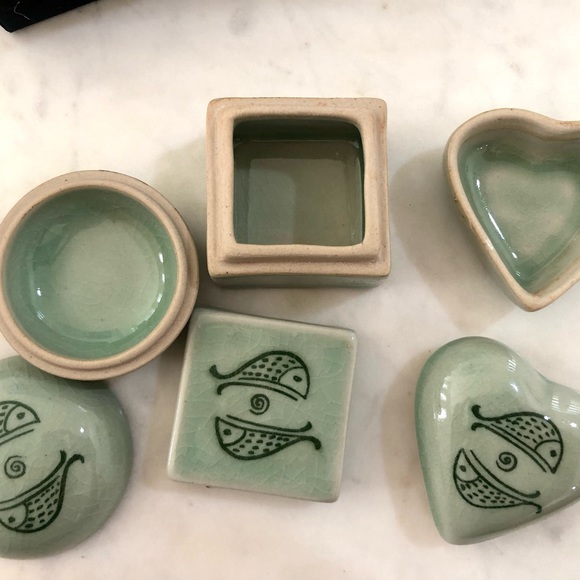 Accents | Antique Dutch Celadon Box Set | Poshmark